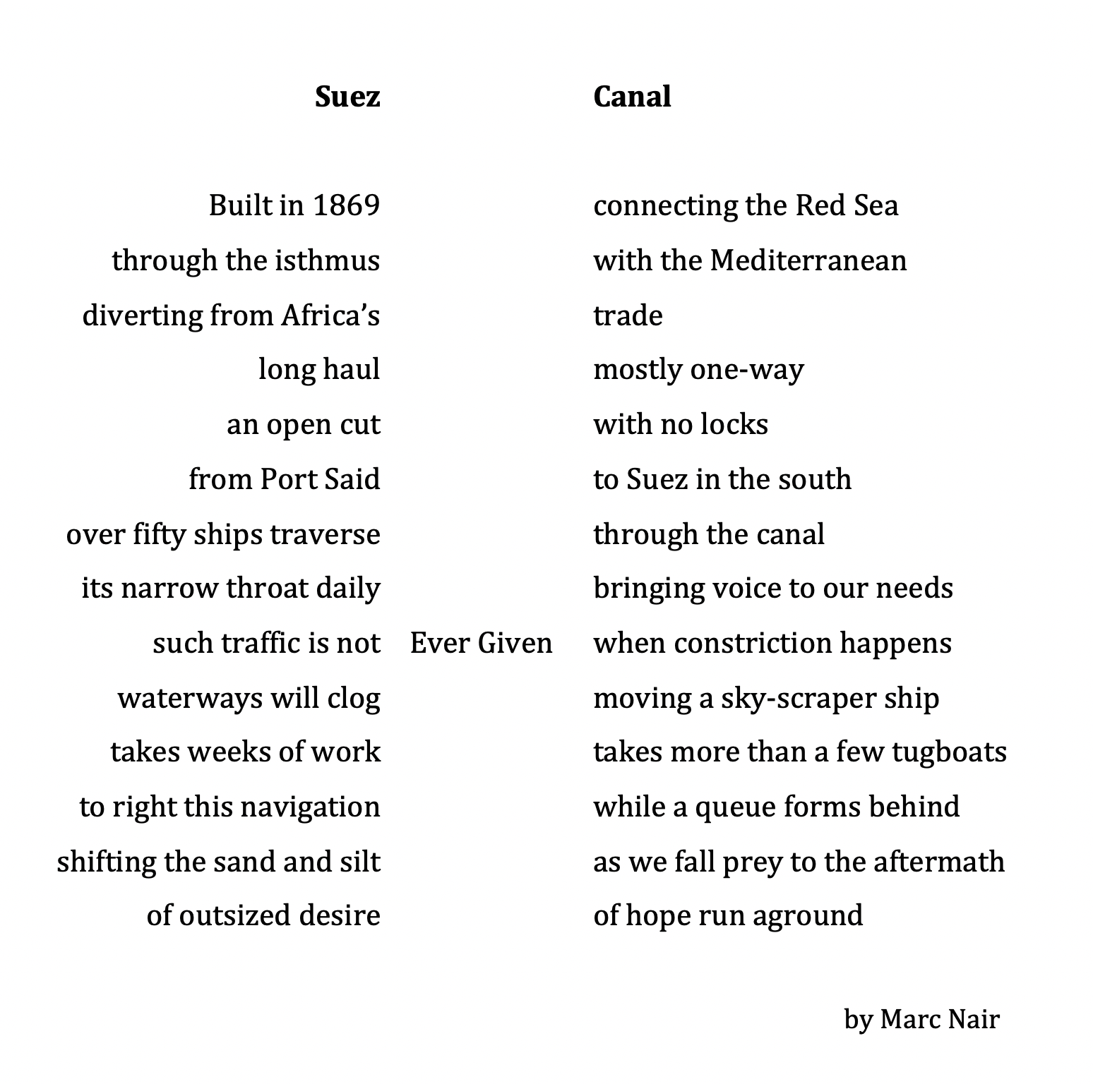 Suez Canal | Marc Nair